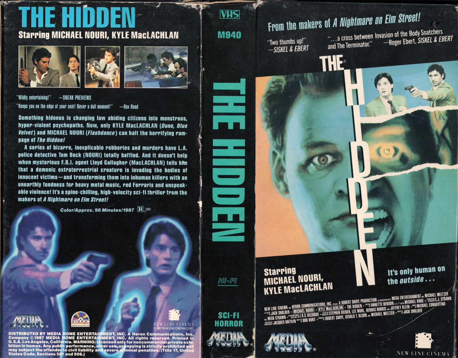 the-hidden-1987-michael-nouri-kyle-maclachlan-cult-film-vhs-cassette ...